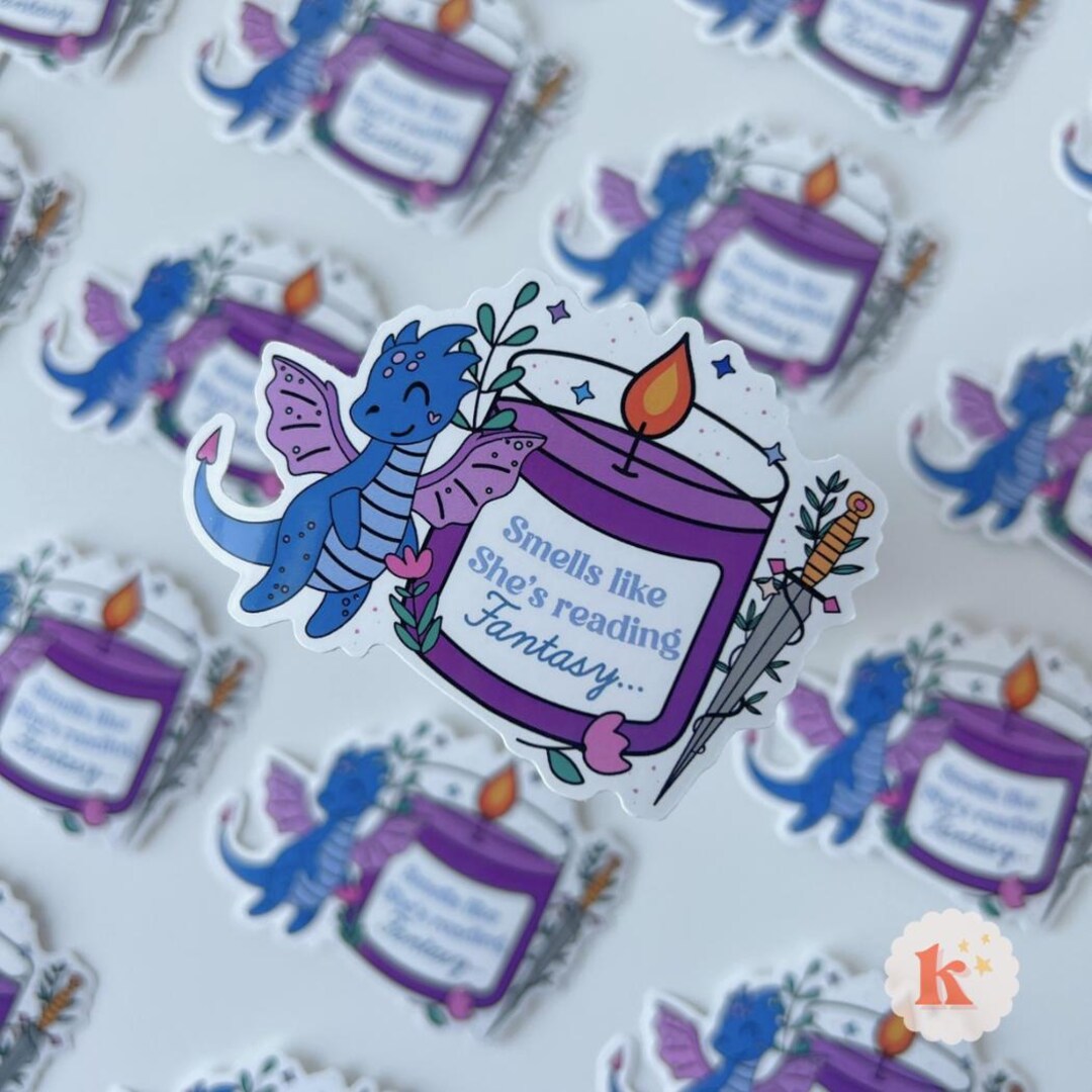 Smells Like Reading Fantasy Sticker Book Dragon Sticker Waterproof ...