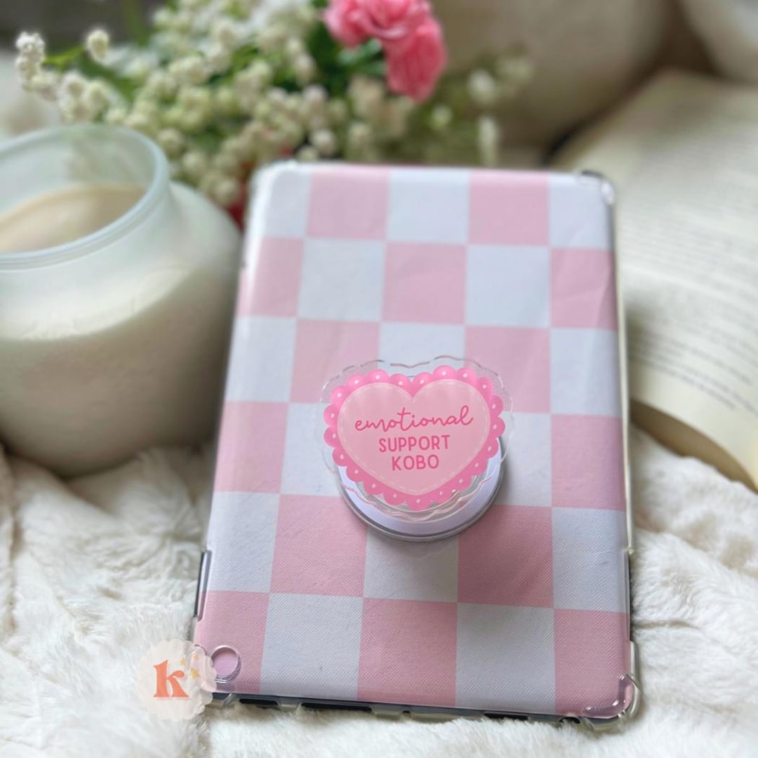 Emotional Support Magsafe Kobo Grip | Coquette Heart | Kobo Holder ...