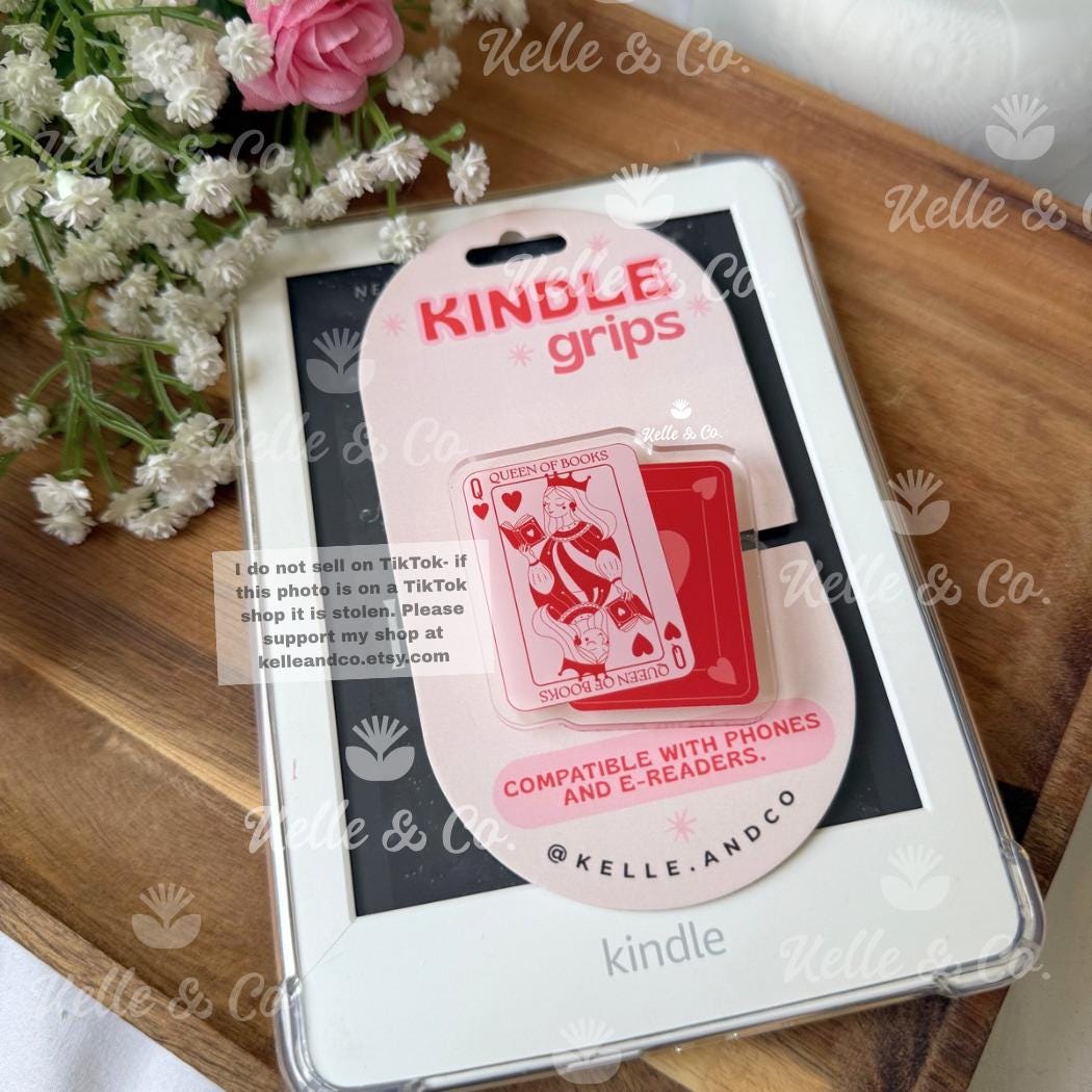 Queen of Books Magsafe Kindle Grip | Kindle Holder | Kindle Accessories ...