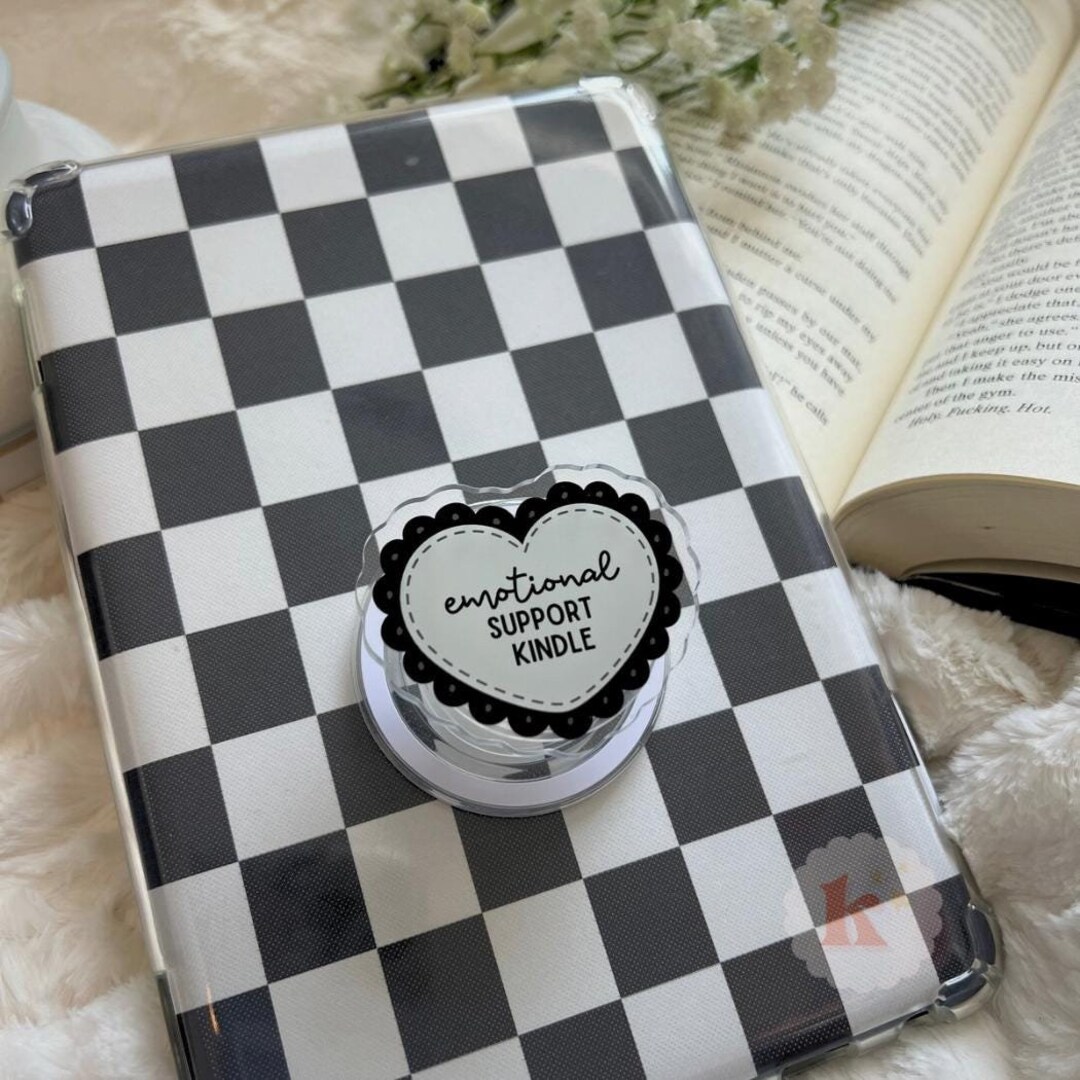 Emotional Support Magsafe Kindle Grip | Coquette Heart | Kindle Holder ...