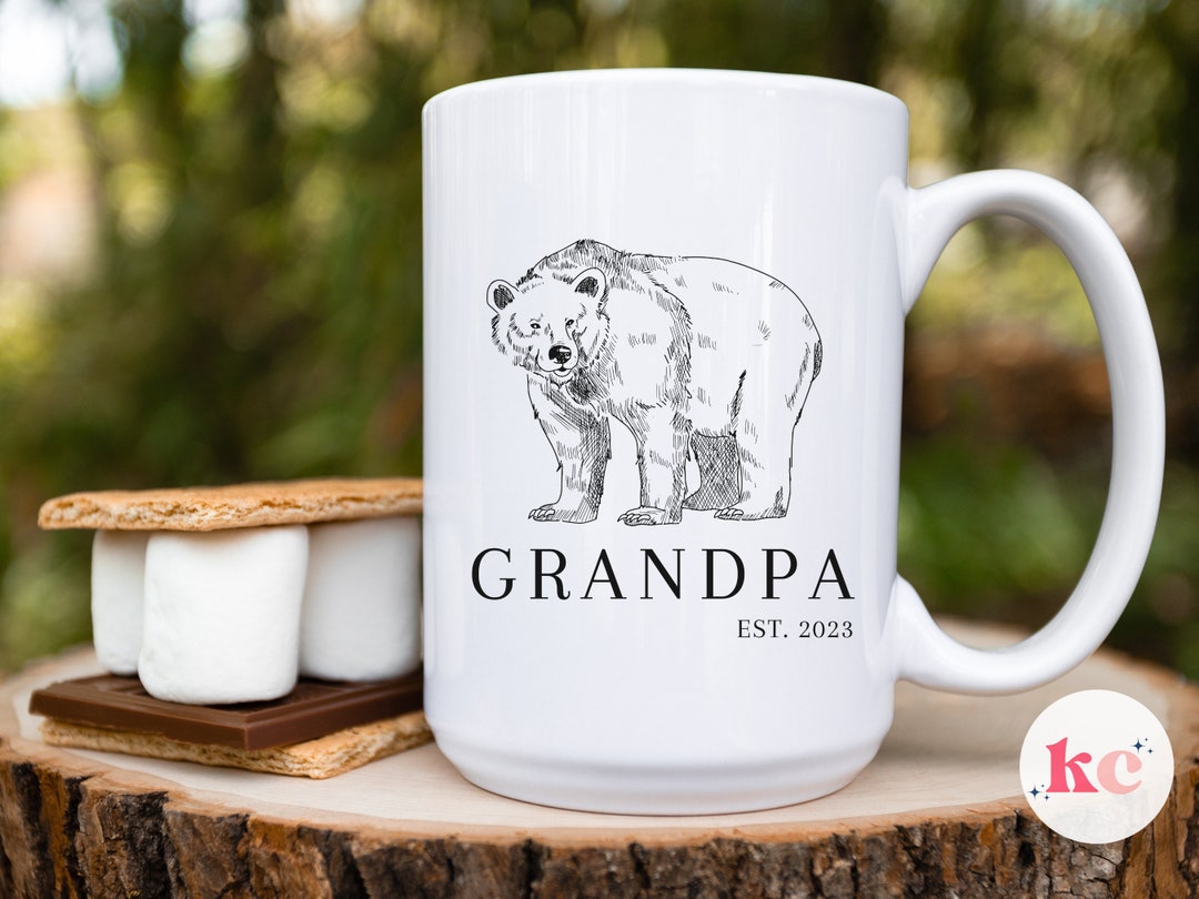 Dad Est. Mug, New Dad Grandpa Uncle Announcement Gift, Pregnancy Coffee ...