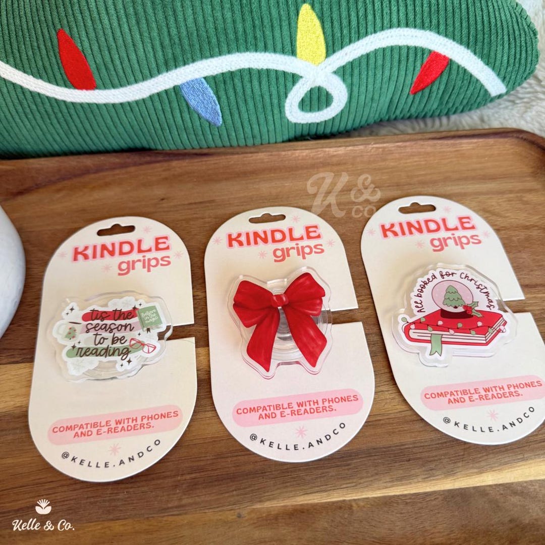Christmas Magsafe Kindle Grip | Stocking Stuffer for Book Lover| Kindle ...