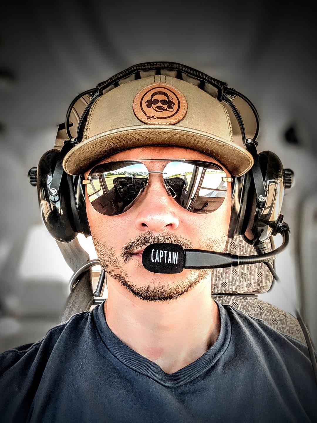 Custom Aviation Mic Muff - Personalized Pilot Headset Accessory - Etsy