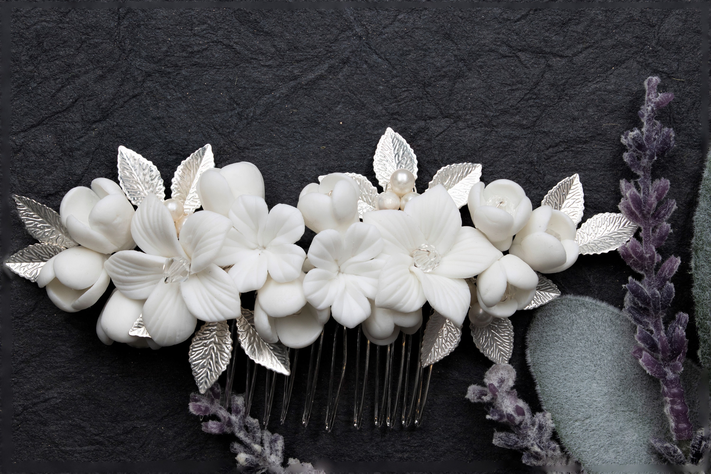 Floral Bridal Hair Comb Wedding Headpiece Bridal Decorative | Etsy
