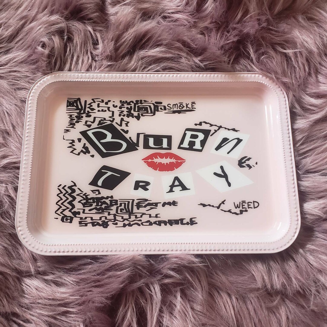 Burn Tray Custom Set With Grinder - Etsy