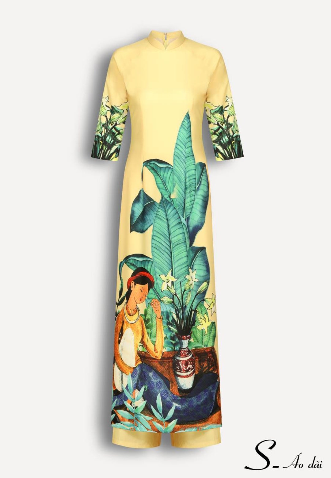 Hand Drawing Pattern Ao Dai - Etsy