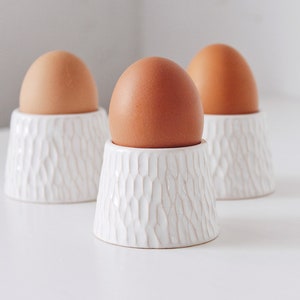 Ceramic Egg Cup, Pottery Egg Cups, Unique Ceramic Egg Holder, Stoneware ...