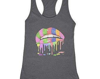 Lips Tank Top | Etsy