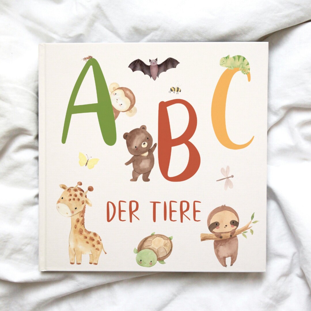 Alphabet of Animals Book, ABC Animals Book, Gift for Starting School ...