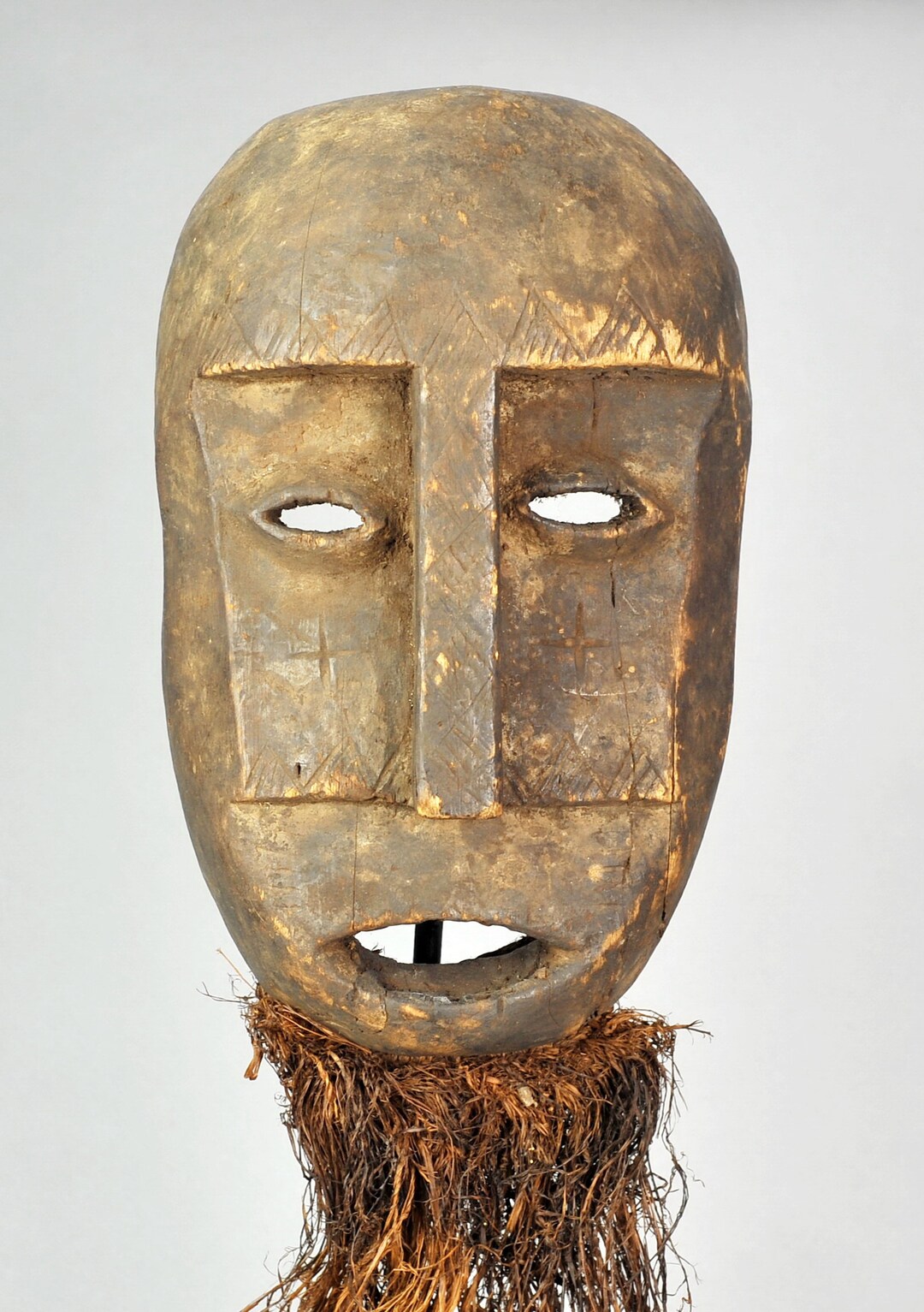 SHI Rare Powerful & Impressive Mask Neighbors Lega Congo African Tribal ...