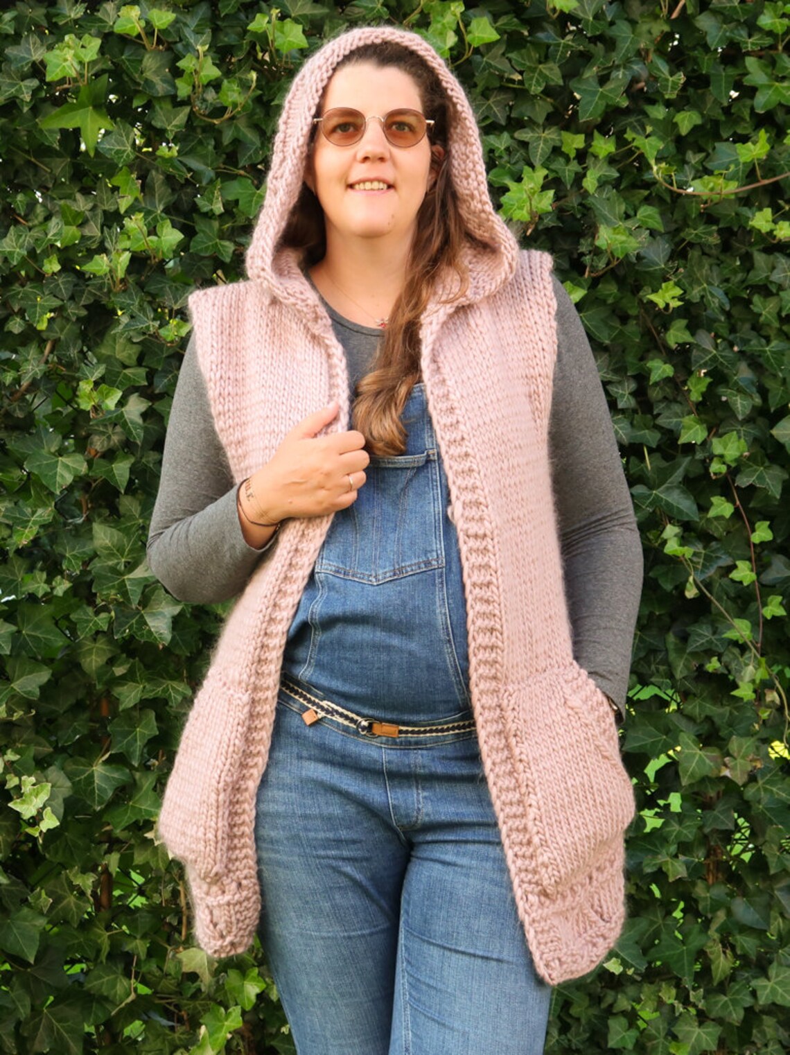 Knit Vest Pattern Hooded Vest Simple Women's Knit - Etsy