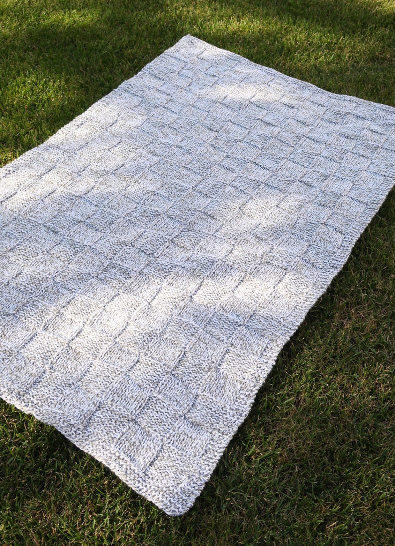 Baby Blanket Knitting Pattern Unisex Knit Baby Blanket - Etsy