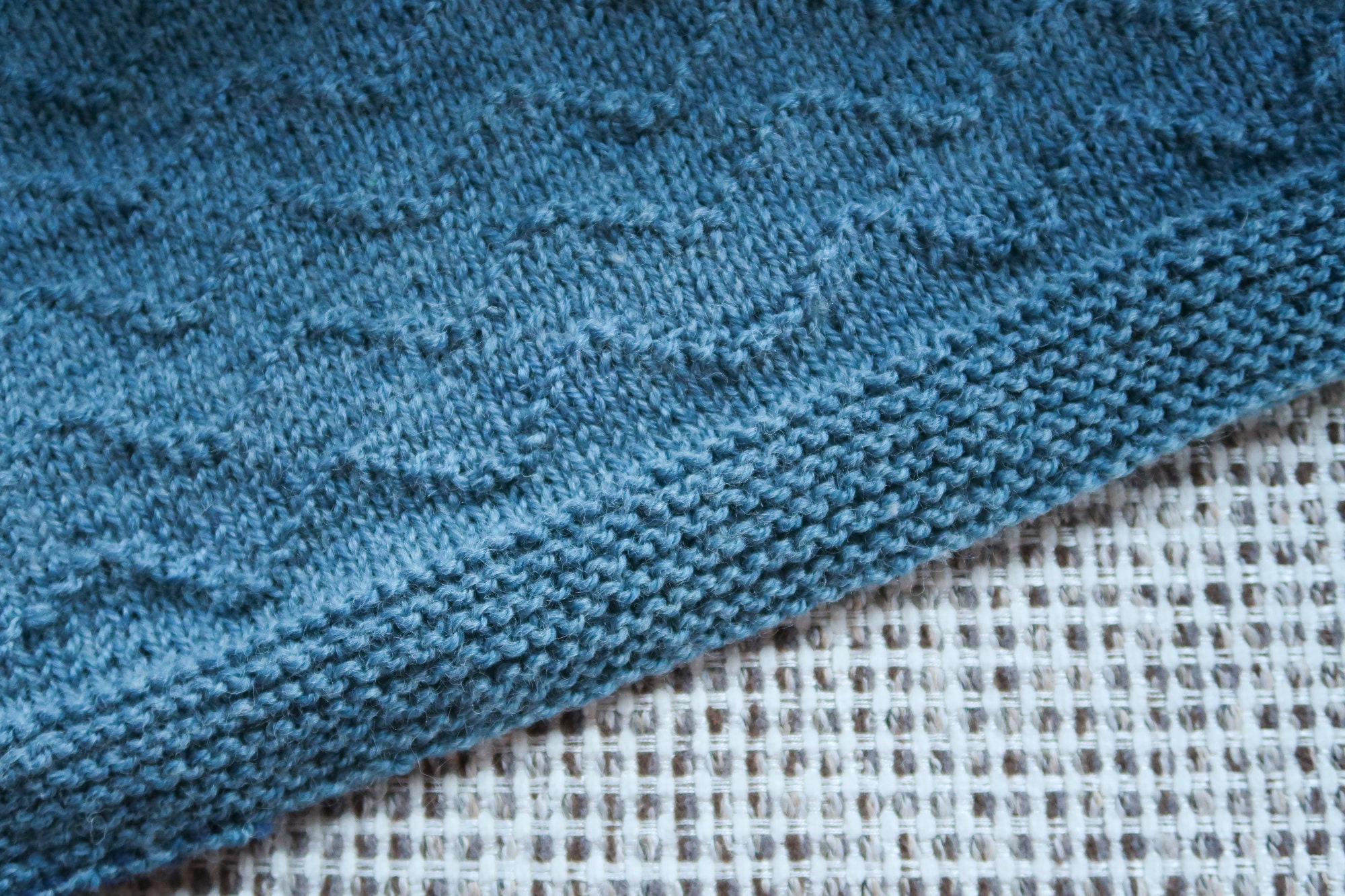 Easy Knit Blanket Pattern Modern Knit Blanket Winter Blanket | Etsy