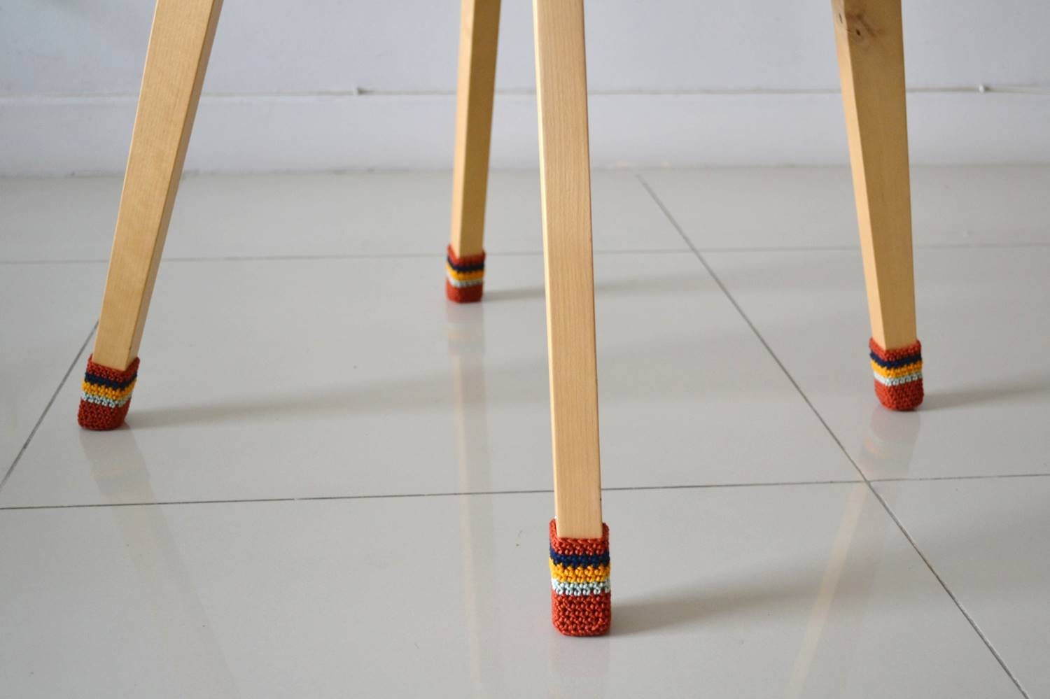 Chair Socks Crochet Pattern PDF, Crochet Chair Cover Easy Colorful ...