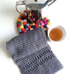 Knit Scarf Pattern for Worsted Weight Yarn, Cotton Yarn Knitted Scarf ...