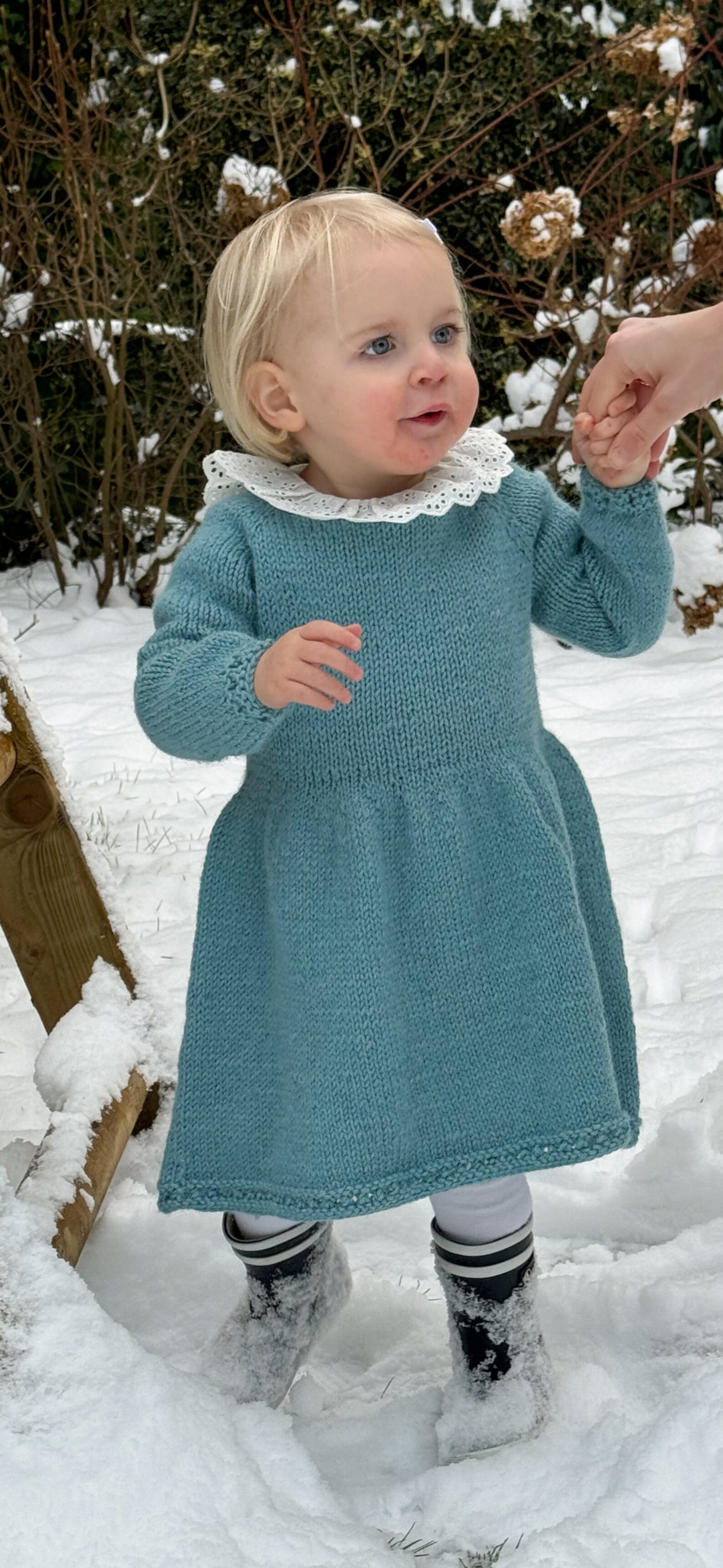 Girl Knit Dress Pattern, Toddler Dress Knitting Pattern Easy, Knit ...