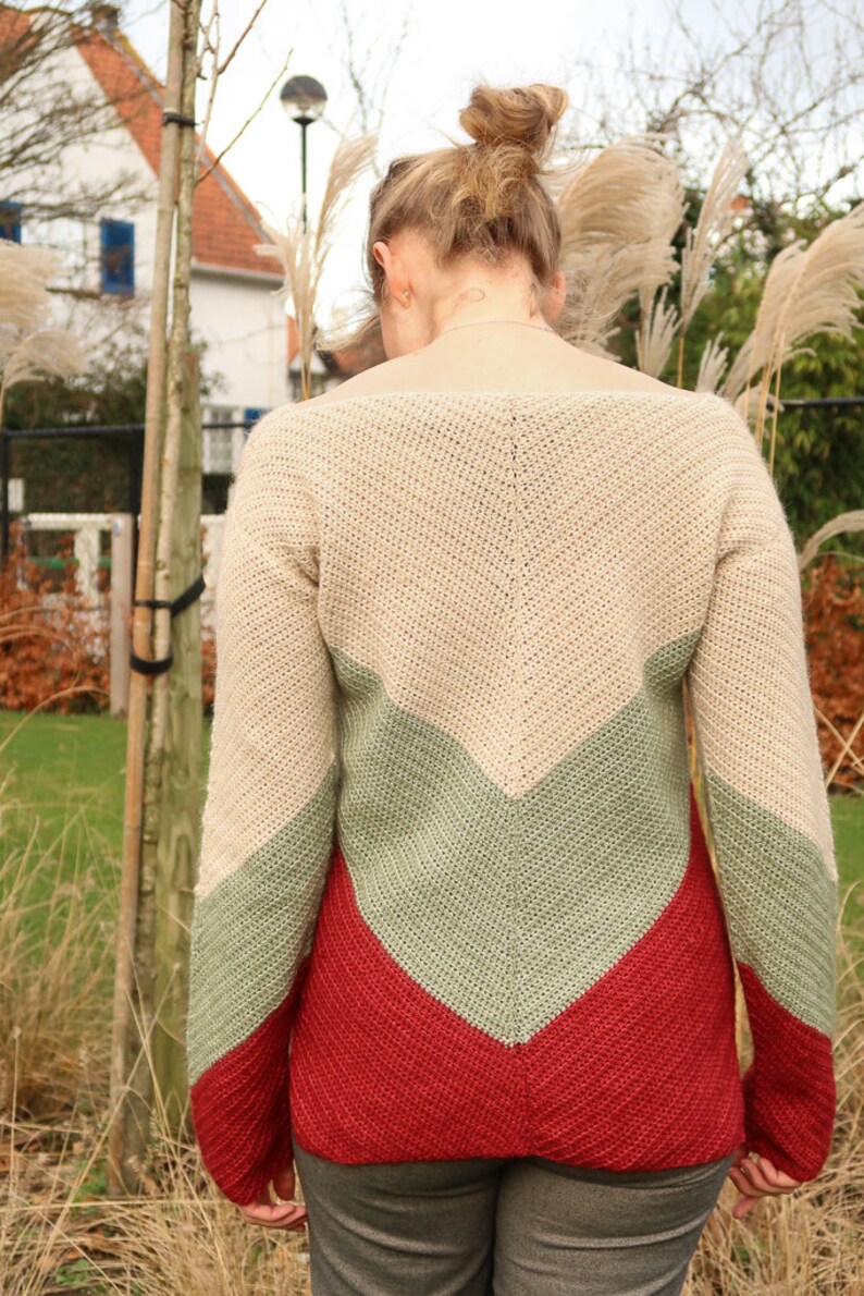 Sweater Crochet Pattern Sport Weight Crochet Sweater Pattern - Etsy