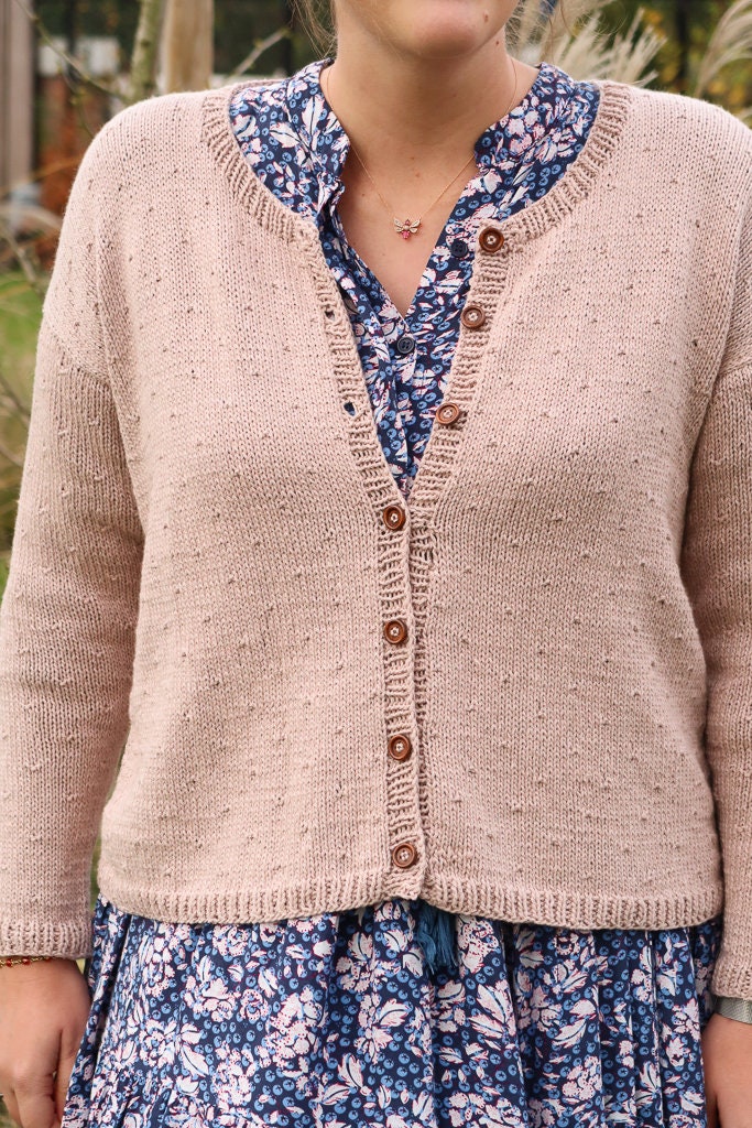 Cropped Cardigan Knitting Pattern Short Knit Cardigan - Etsy