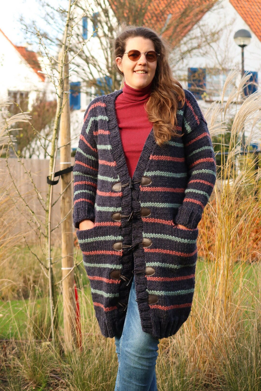 Long Cardigan Knitting Pattern, Long Knit Cardigan Pattern for Women ...