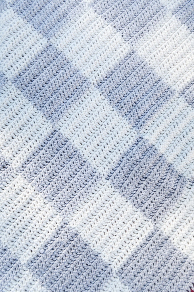 Checker Baby Blanket Crochet Pattern Beginner Crochet Blanket - Etsy