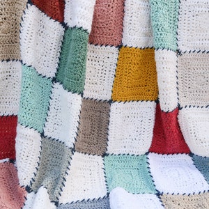 Scrap Yarn Crochet Blanket Pattern for Beginners, Easy Leftover Yarn ...