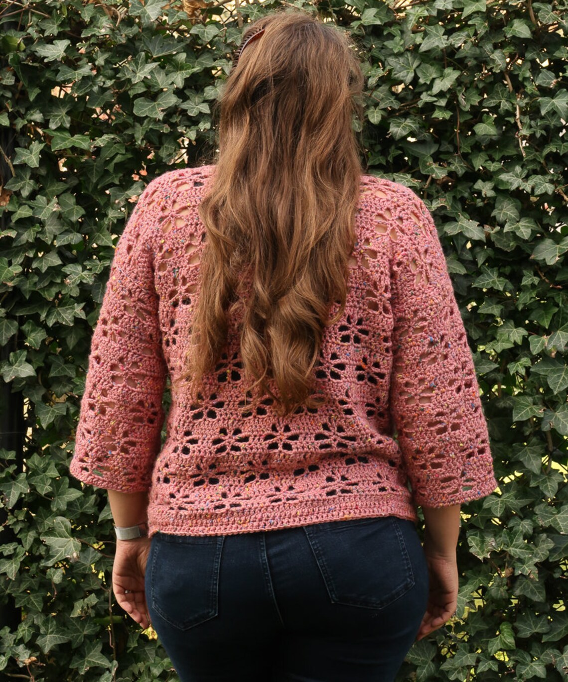 Flower Lace Crochet Sweater Pattern Flower Summer Sweater - Etsy