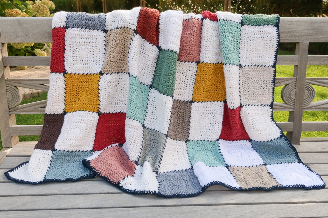 Scrap Yarn Crochet Blanket Pattern for Beginners, Easy Leftover Yarn ...