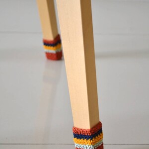 Chair Socks Crochet Pattern PDF, Crochet Chair Cover Easy Colorful ...