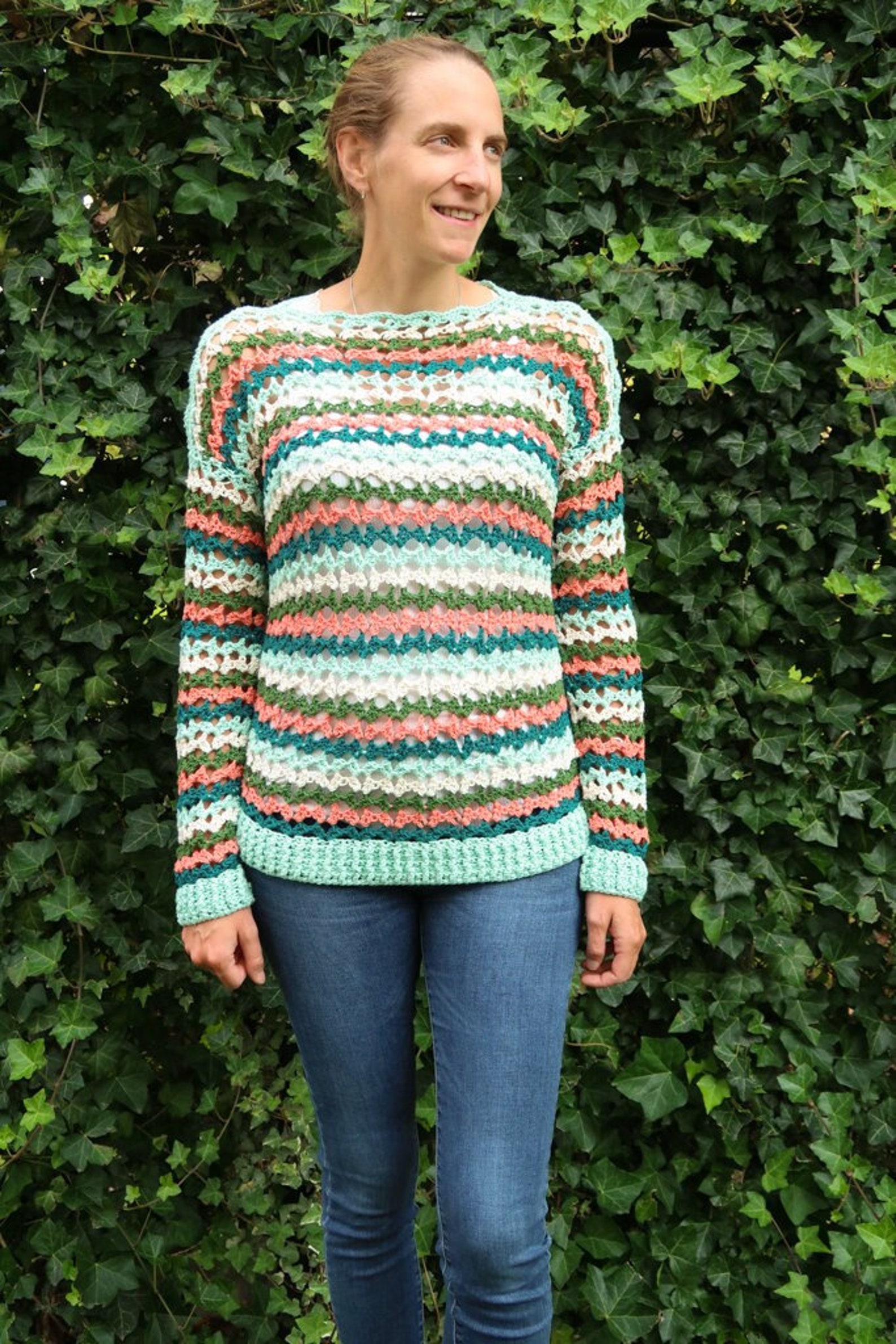 Summer Sweater Crochet Pattern Easy Lace Crochet Sweater - Etsy