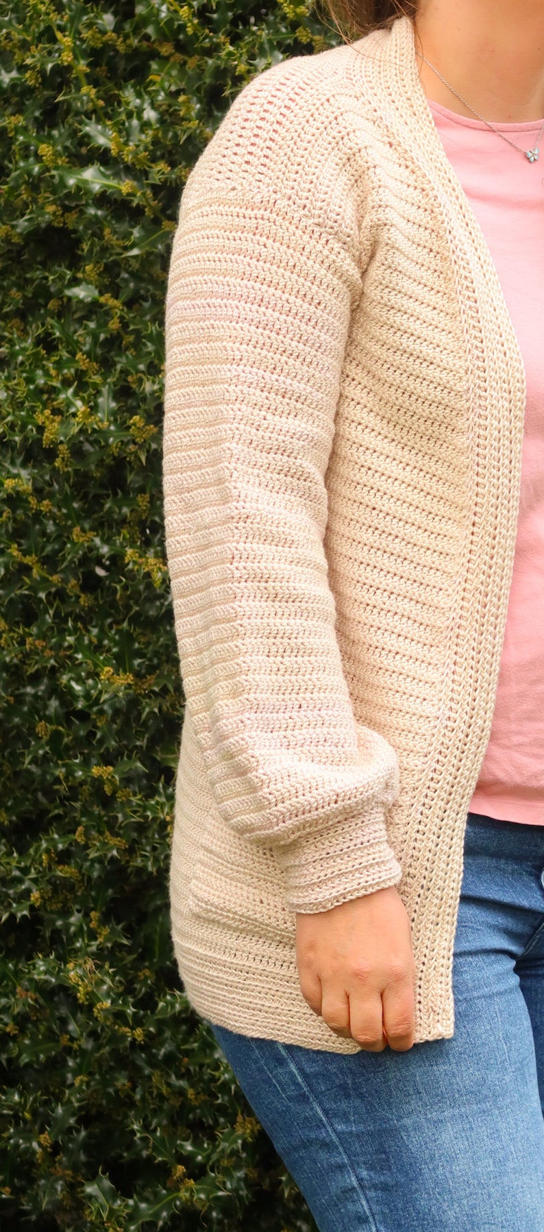 Lucie Crochet Cardigan Pattern, Open Cardigan Crochet Pattern, Crochet ...