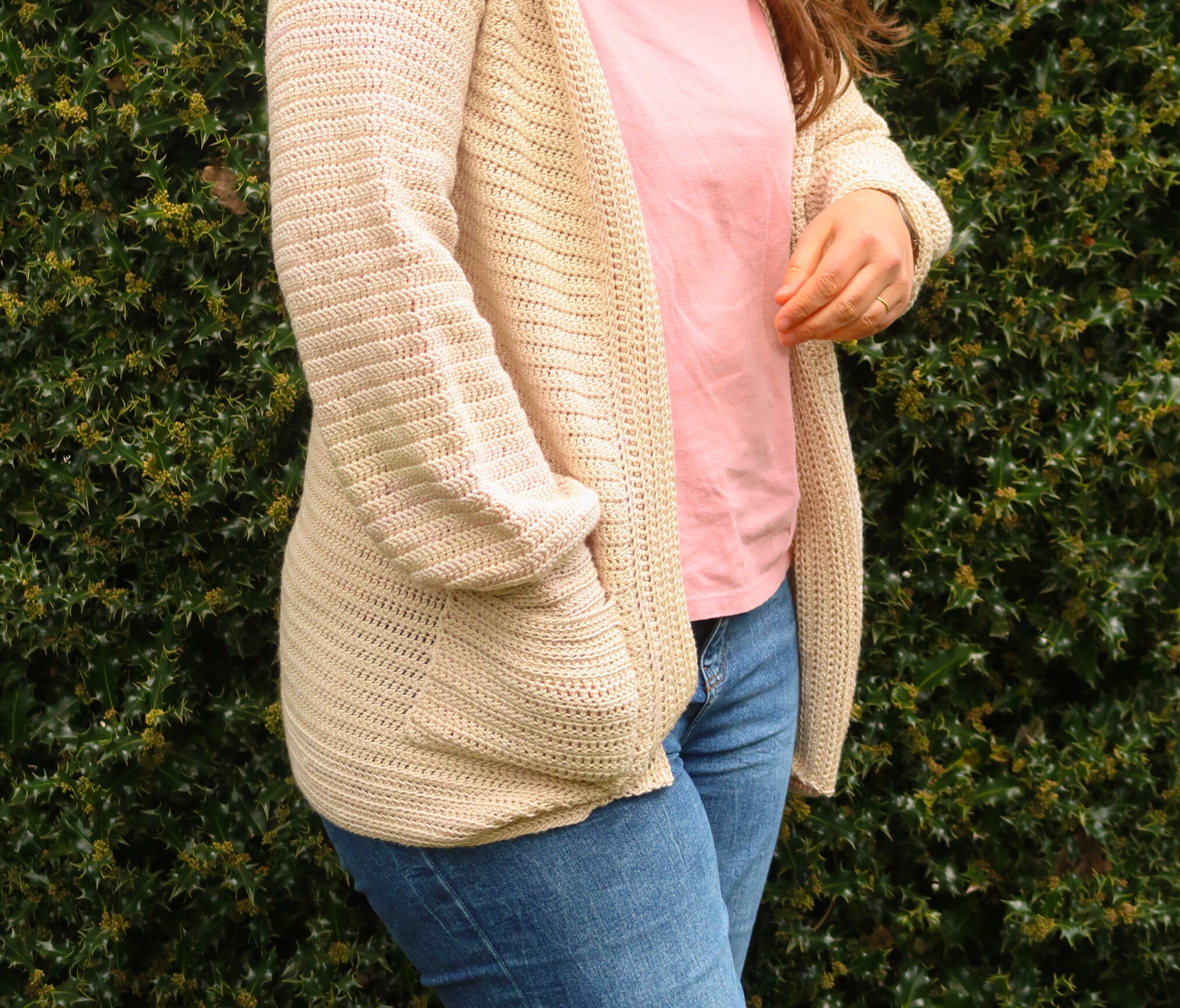 Lucie Crochet Cardigan Pattern, Open Cardigan Crochet Pattern, Crochet ...