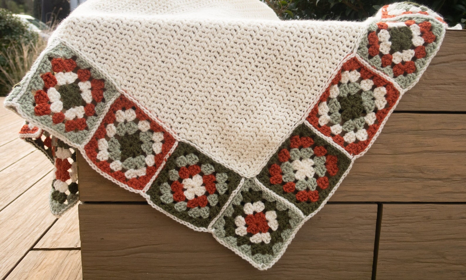 Crochet Blanket Pattern Granny Square, Granny Square Border Crochet ...