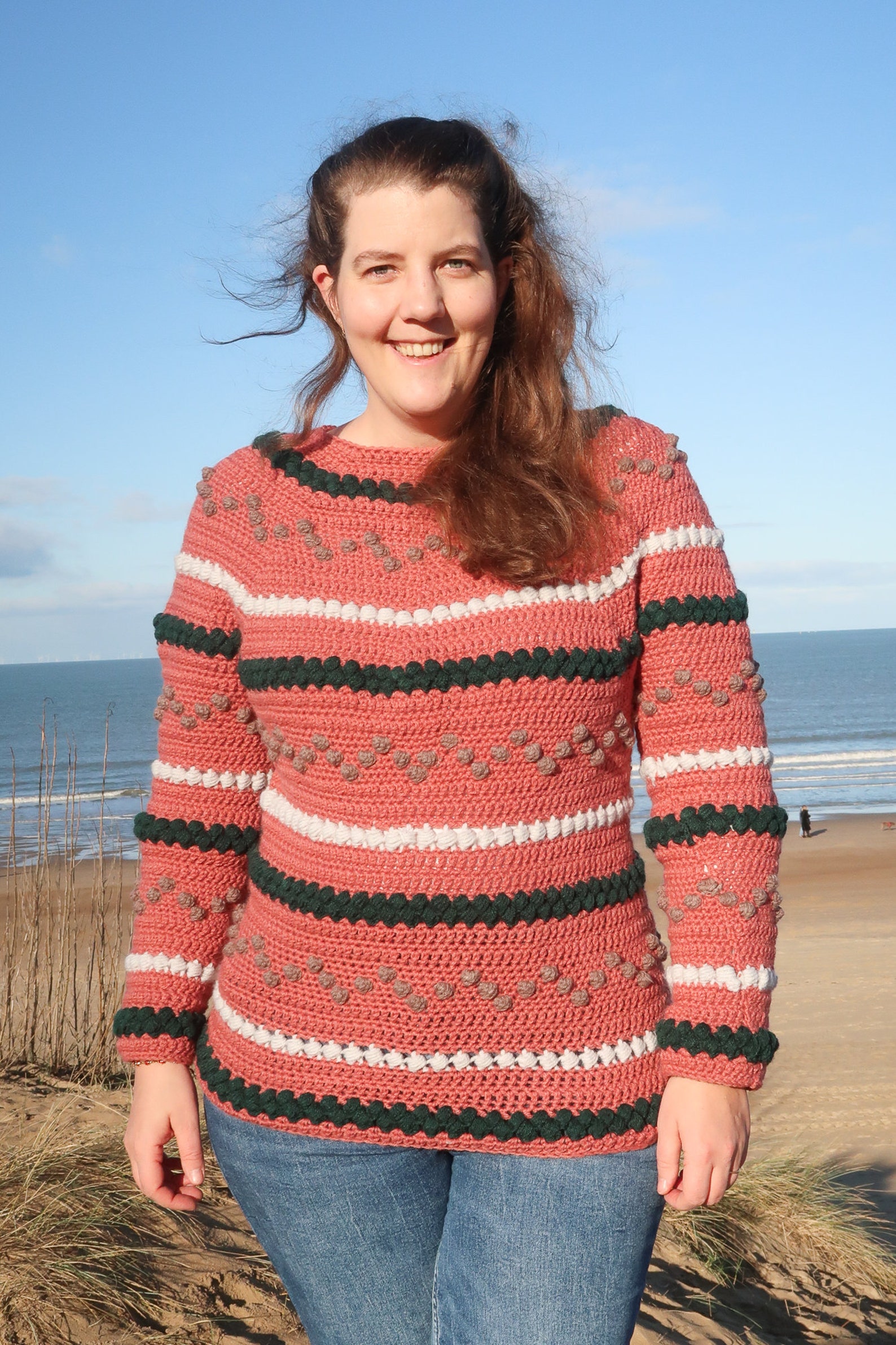 Top Down Crochet Sweater Pattern for Women Textured Crochet - Etsy