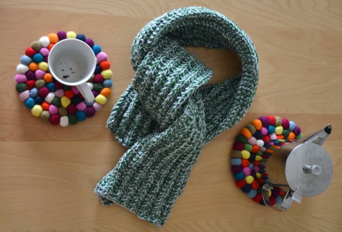 Beginner Scarf Knitting Pattern PDF DIY, Gift Knit Pattern for Quick ...