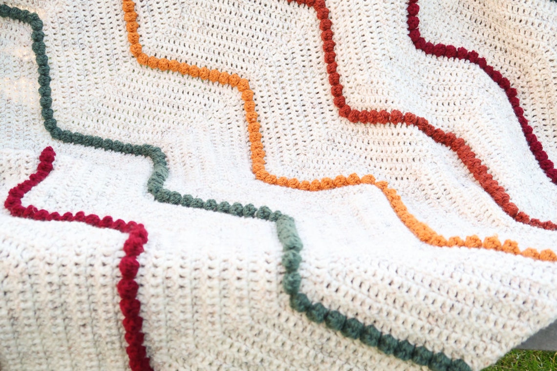 Crochet Chevron Blanket Pattern Beginner Crochet Blanket - Etsy