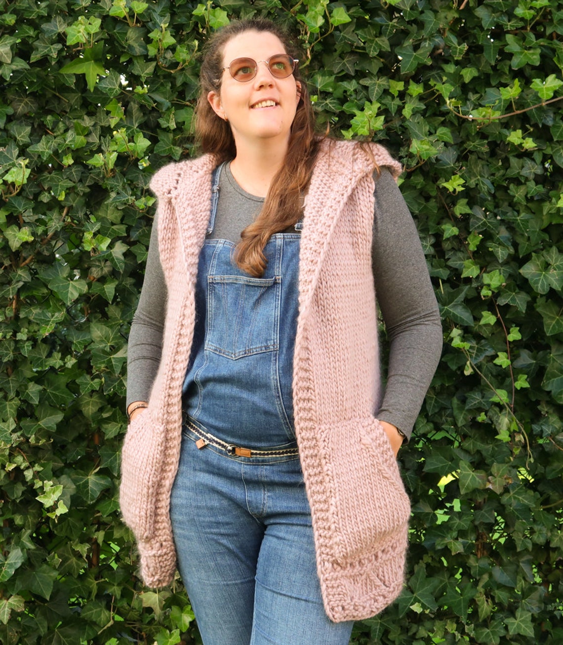 Knit Vest Pattern Hooded Vest Simple Women's Knit - Etsy