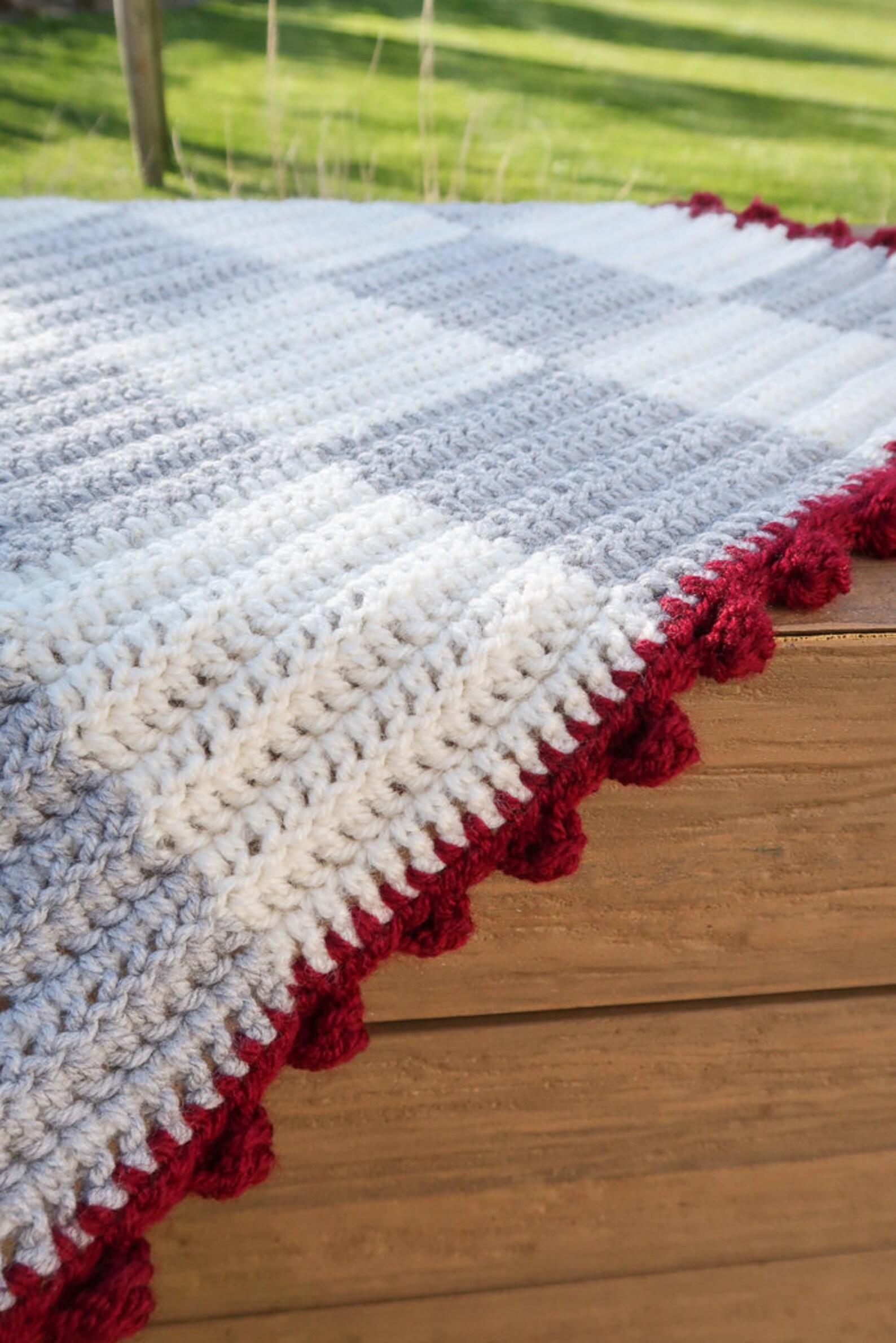 Checker Baby Blanket Crochet Pattern Beginner Crochet Blanket - Etsy