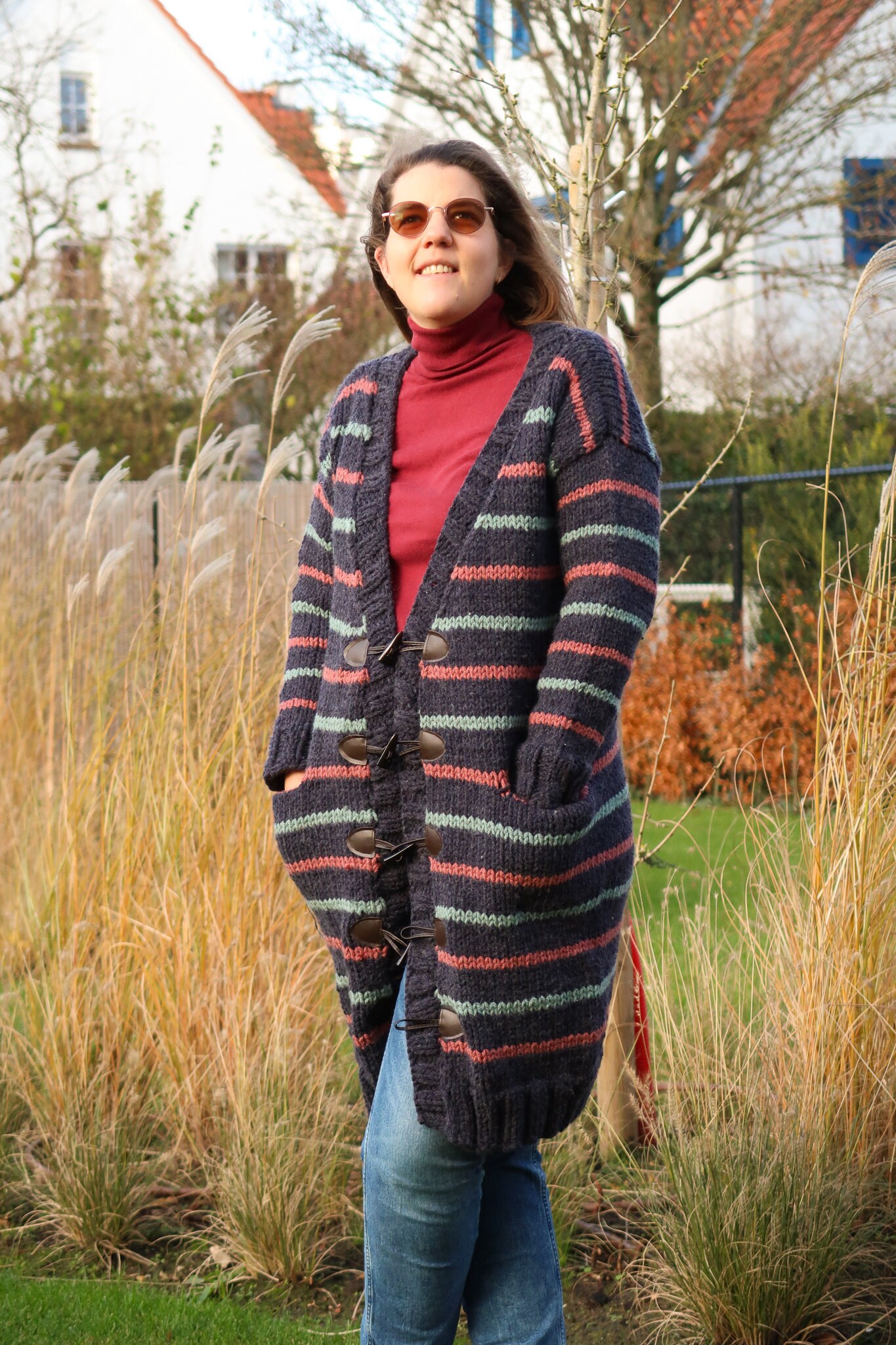 Long Cardigan Knitting Pattern Long Knit Cardigan Pattern for - Etsy