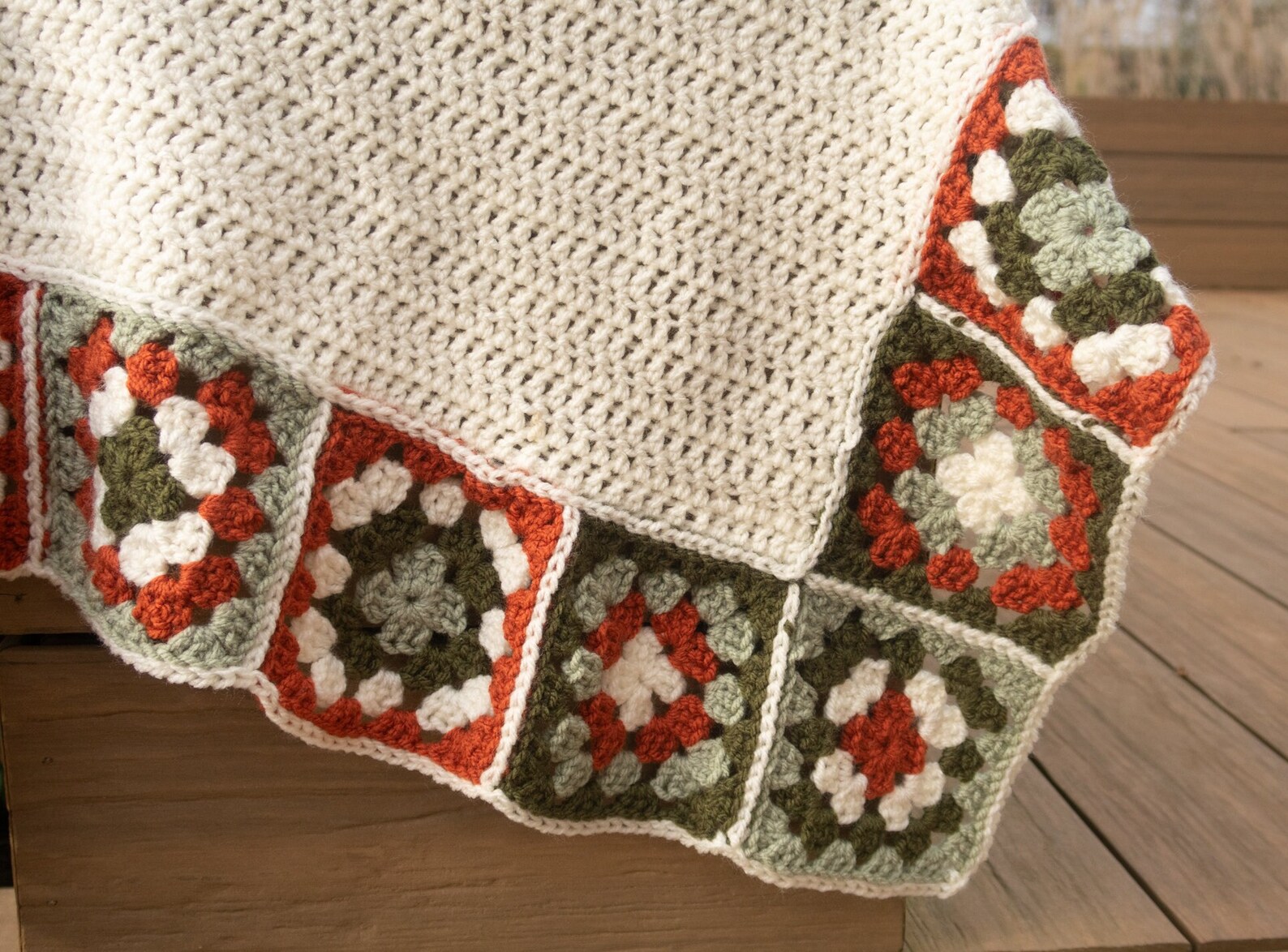Crochet Blanket Pattern Granny Square, Granny Square Border Crochet ...
