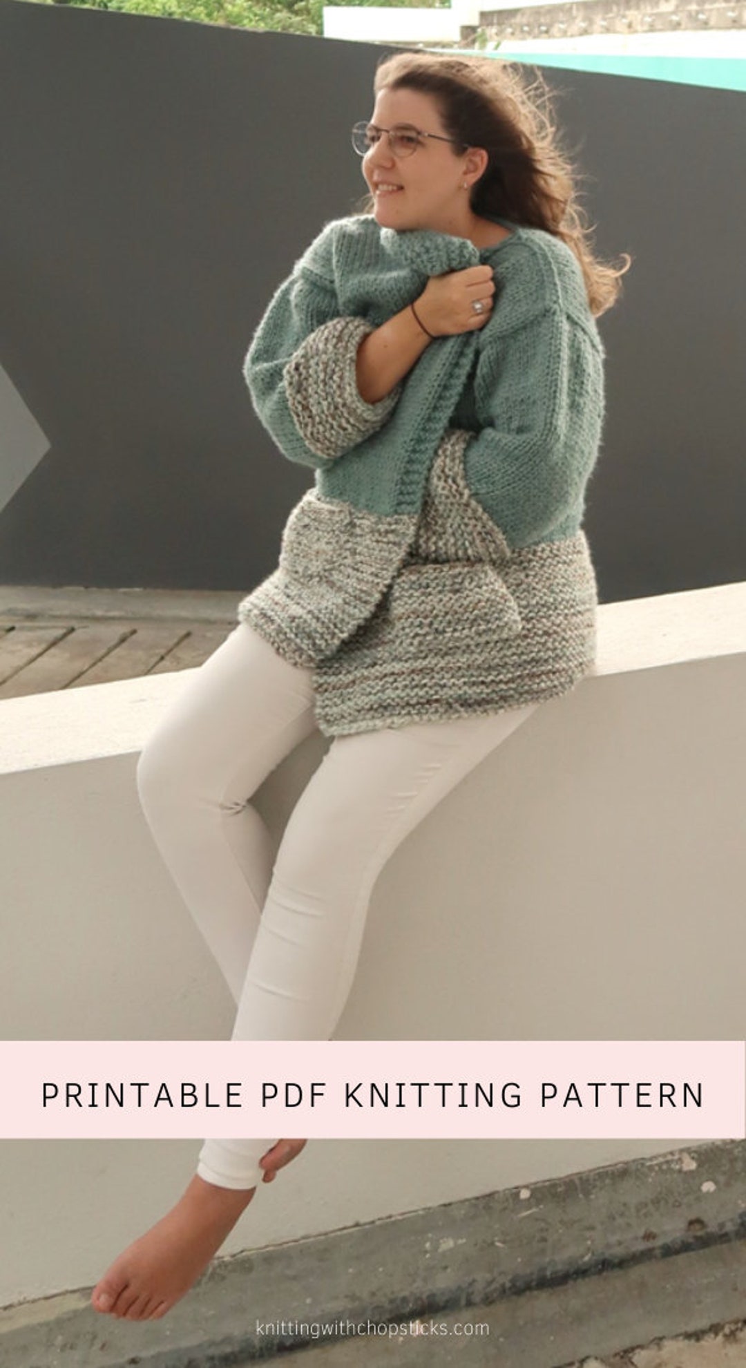 Long Knit Cardigan Pattern, Knit Coat Pattern, Oversized Cardigan ...