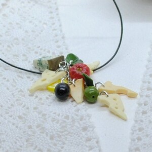 Pendant Cheese Cheddar Olive-polymer Clay Food-birthday Accessories ...