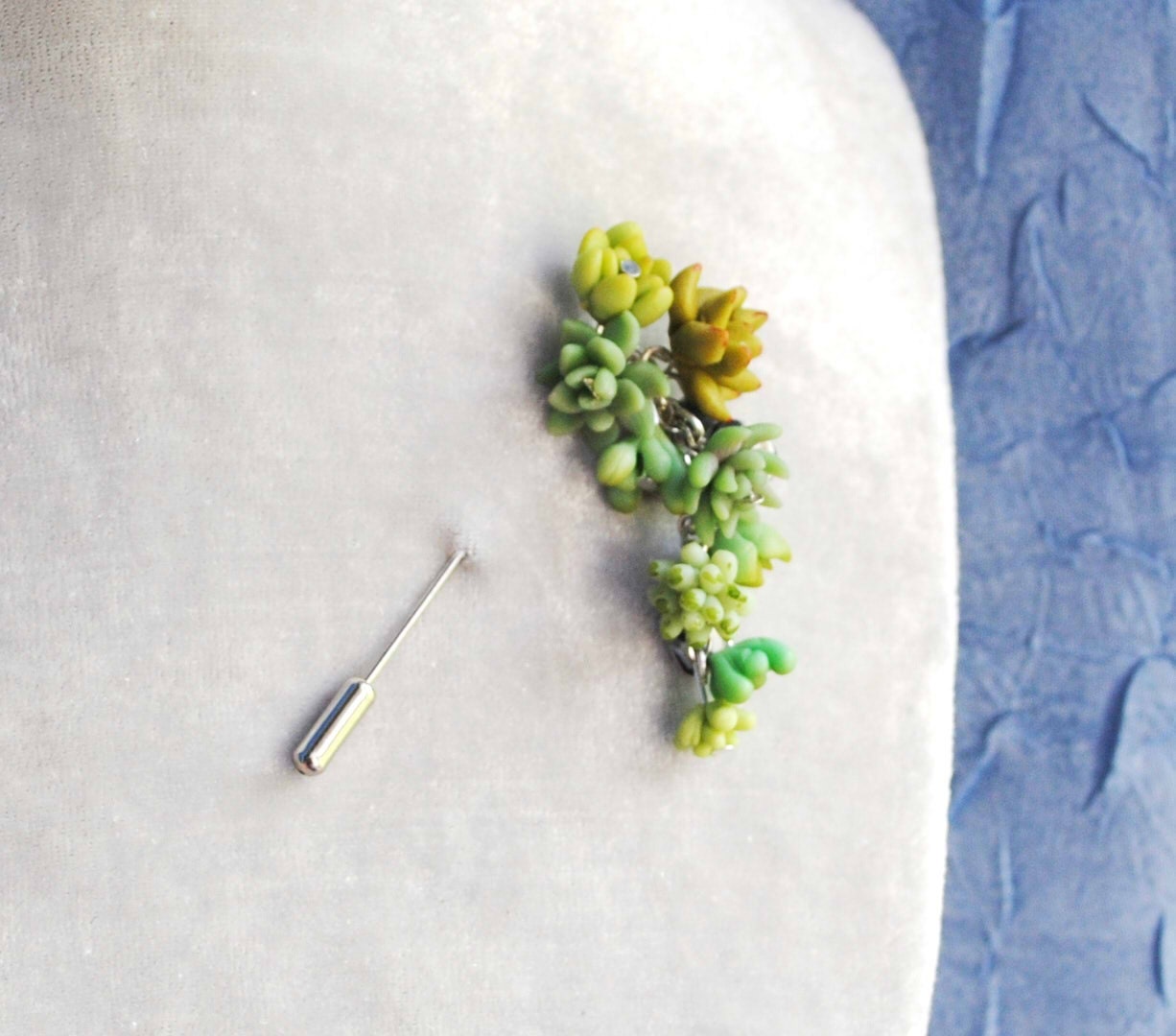 Brooch Needle Succulents Polymer Clay Flowers Birthday - Etsy