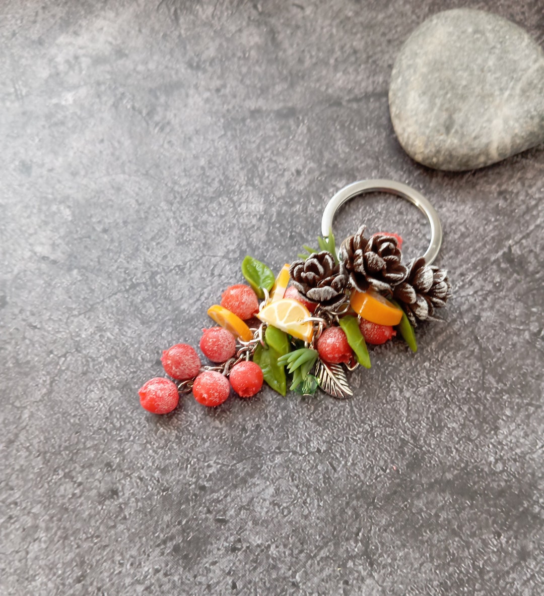 Keychain Mix Berries Tangerine Cones - Accessory - Berries Made of ...