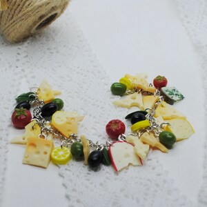 Bracelet Cheese Cheddar Dorblu Olive-Polymer Clay | Etsy