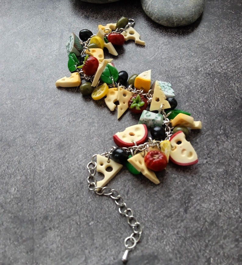Bracelet Cheese Cheddar Dorblu Olive-polymer Clay - Etsy