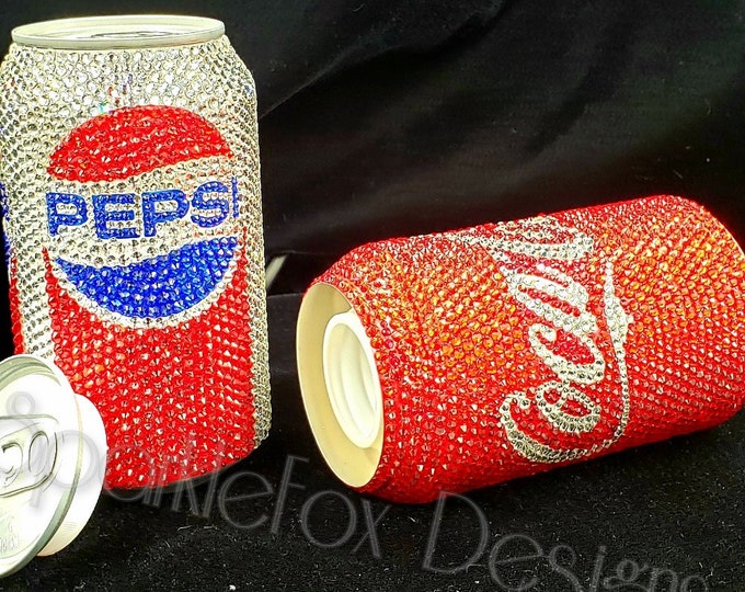 Rhinestone Crystal Bling Soda Storage Cans - Etsy