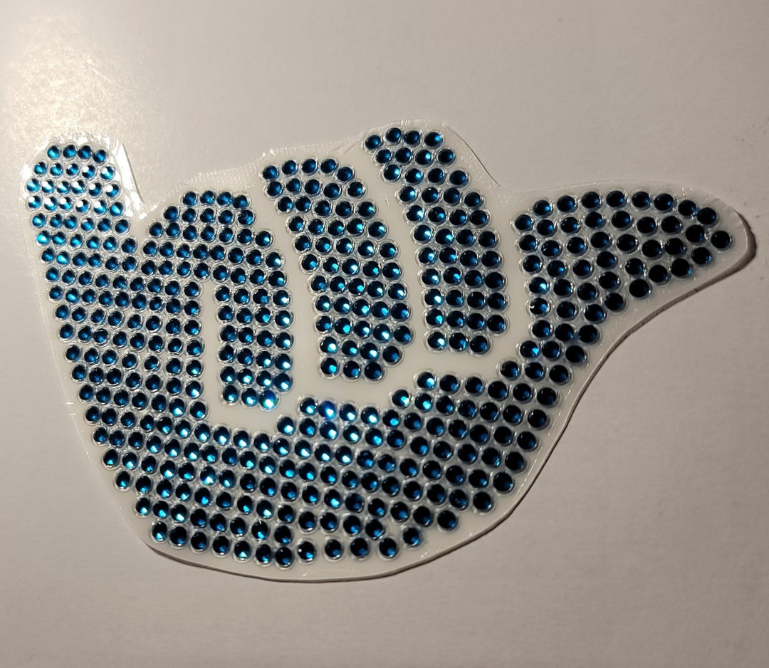 Rhinestone Car Decals Hang Loose Shaka Custom Colors - Etsy
