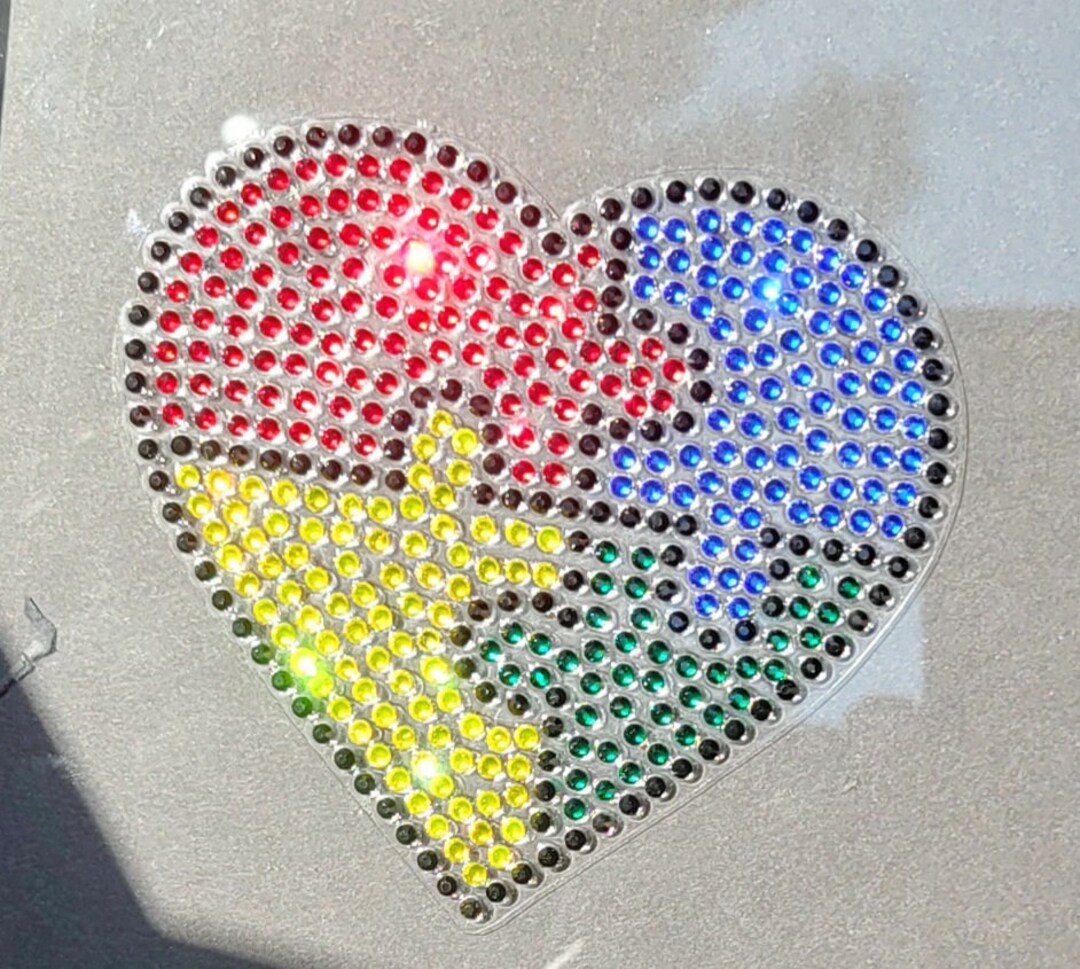 Rhinestone Car Decals - Autism Awareness Heart - Etsy