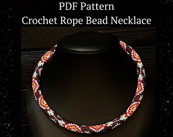 PDF Pattern for Beaded Crochet Bracelet Seed Bead Rope - Etsy