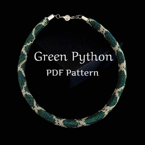 PDF Pattern for Snake Bracelet DIY Seed Bead Crochet - Etsy UK